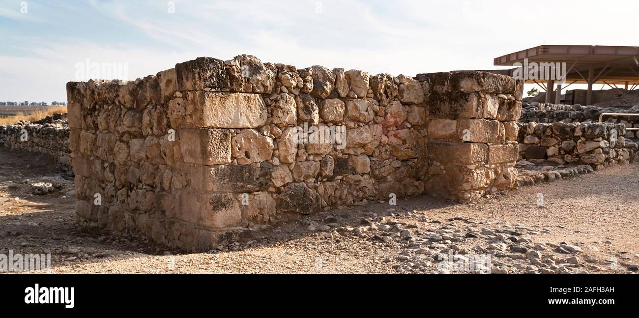 south side of the stone gate to the ancient israelite and canaanite ...