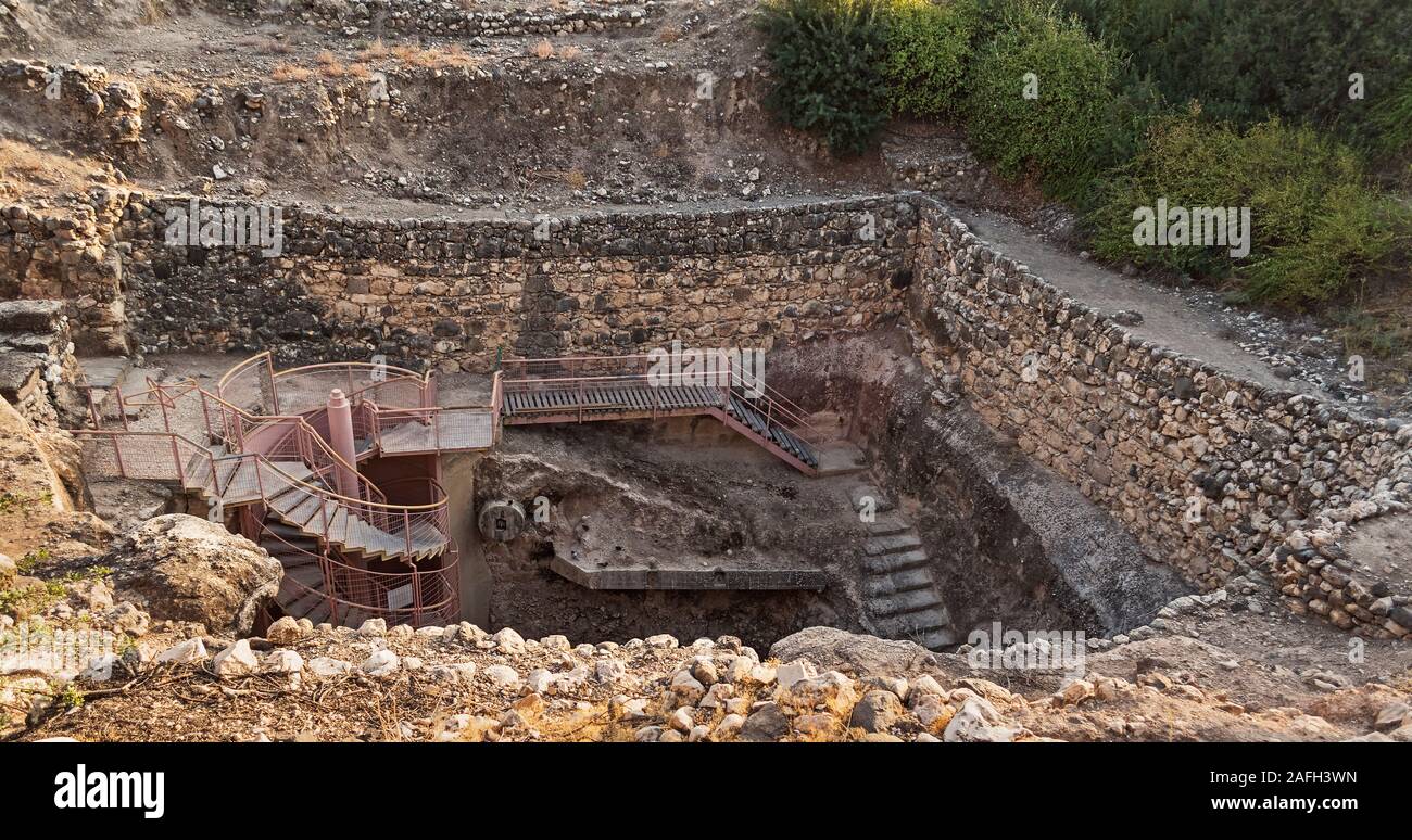 access structure at the entrance to the israelite underground water ...