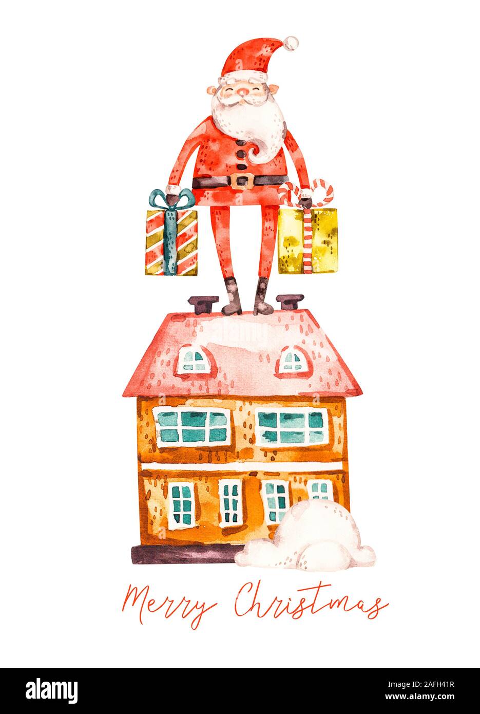 Santa Claus House Clipart Picture
