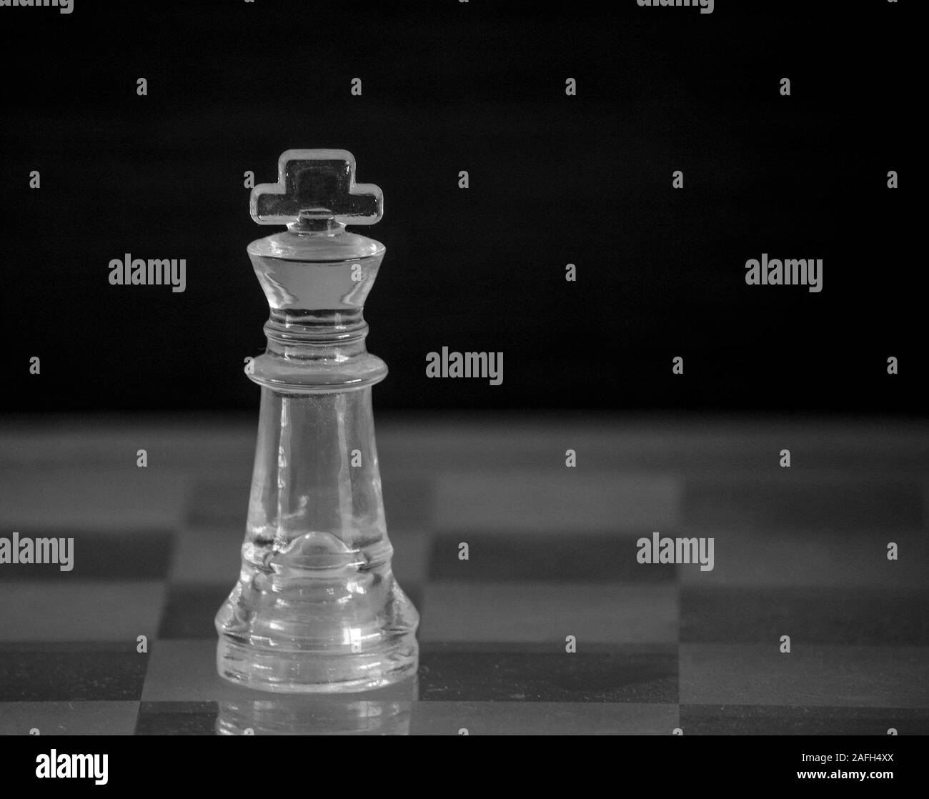 King figure chessboard Black and White Stock Photos & Images - Alamy