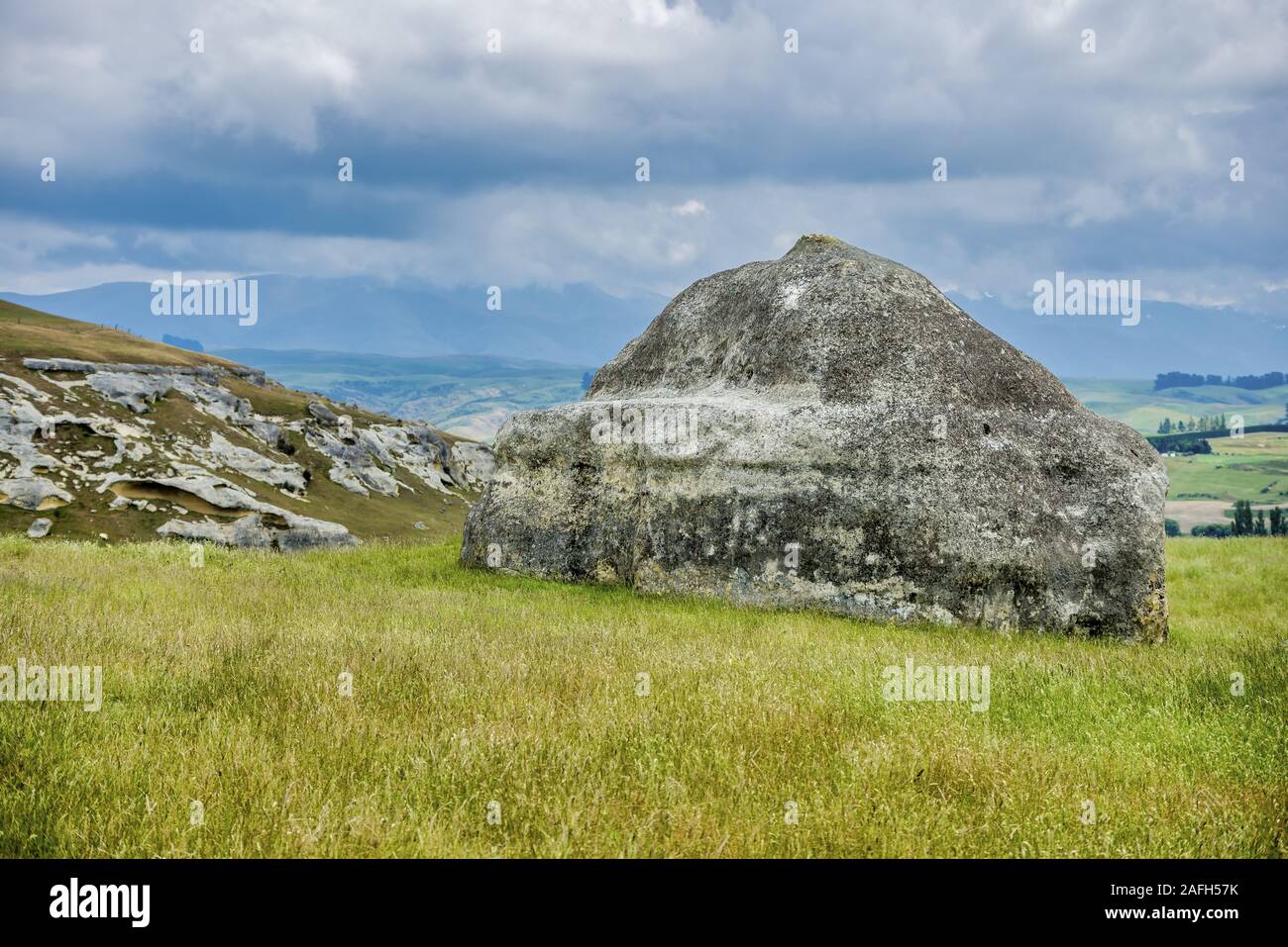 Area known as elephant rocks in the Waitaki Basin near Oamaru in New ...