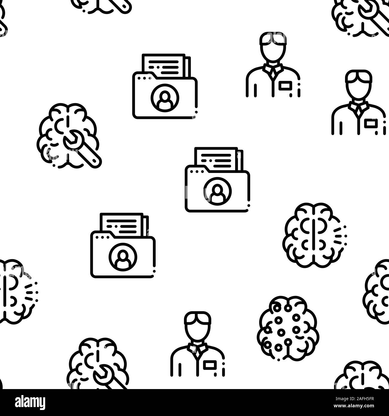 Neurology Medicine Seamless Pattern Vector Stock Vector Image & Art - Alamy