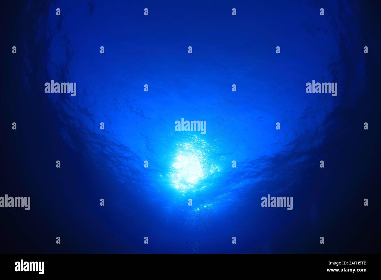 Water surface and sunlight in the deep ocean Stock Photo - Alamy