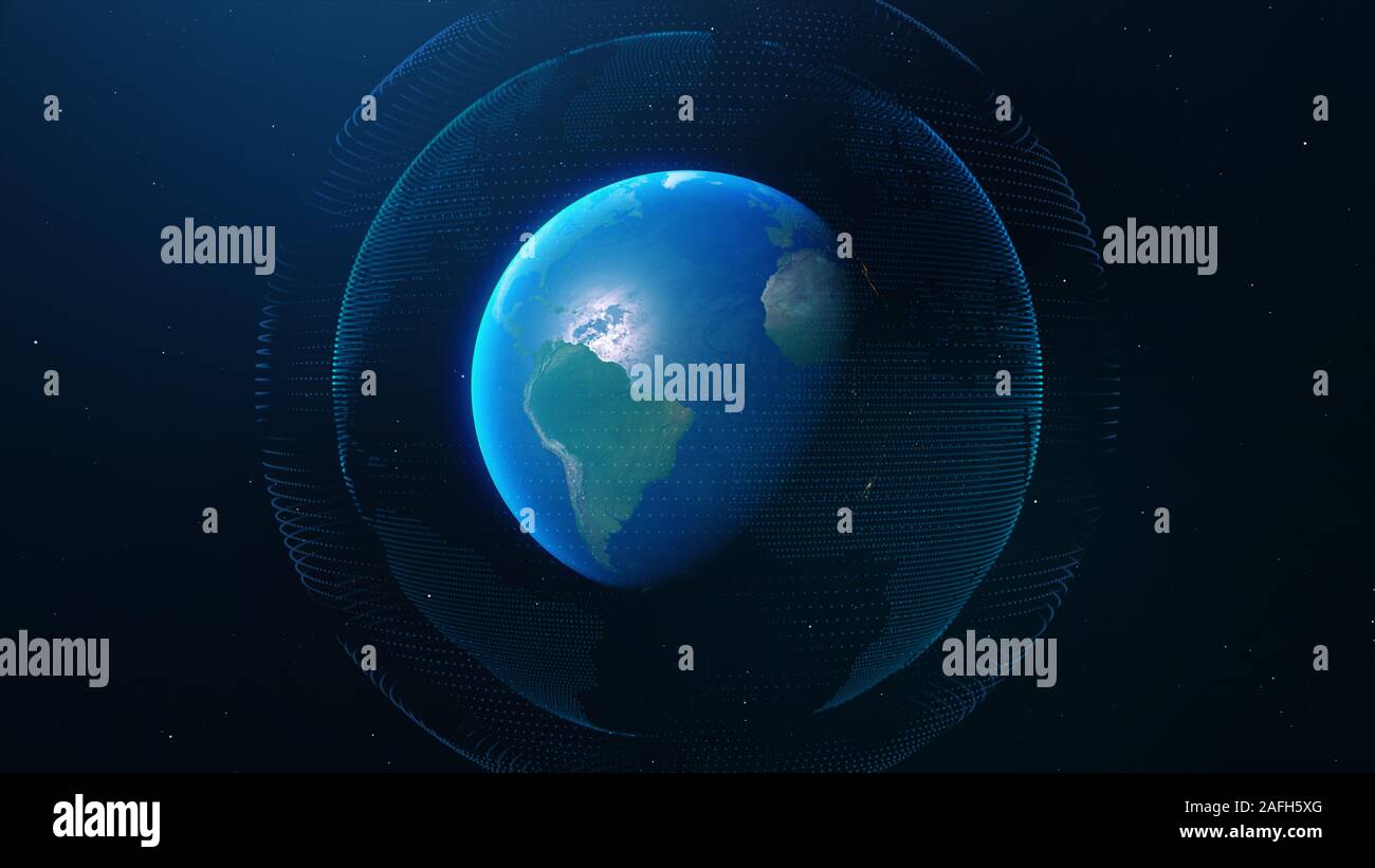 Global network connection. Concept background with planet Earth ...
