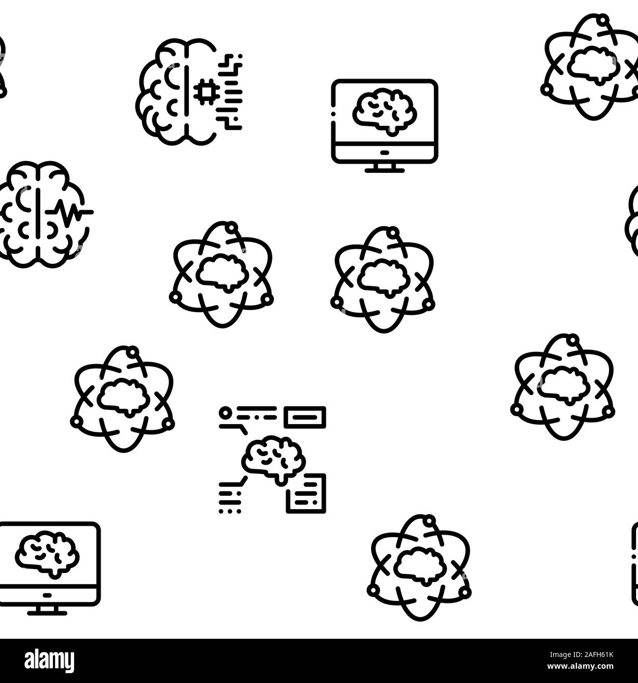 Neurology Medicine Seamless Pattern Vector Stock Vector Image & Art - Alamy