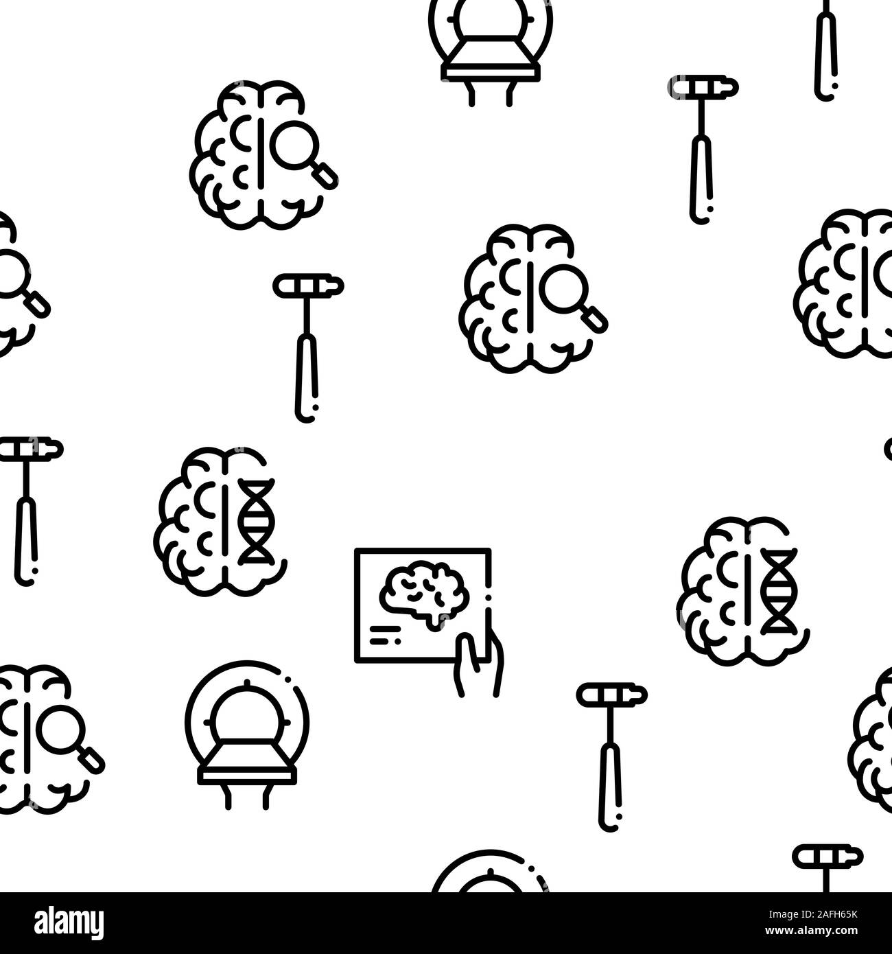 Neurology Medicine Seamless Pattern Vector Stock Vector Image & Art - Alamy