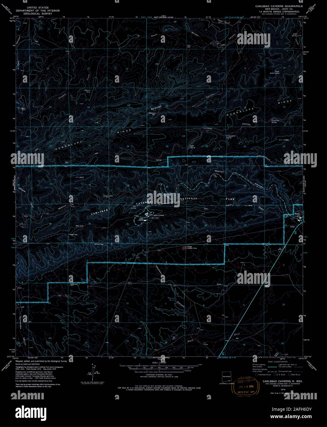 Map of carlsbad new mexico hi-res stock photography and images - Alamy