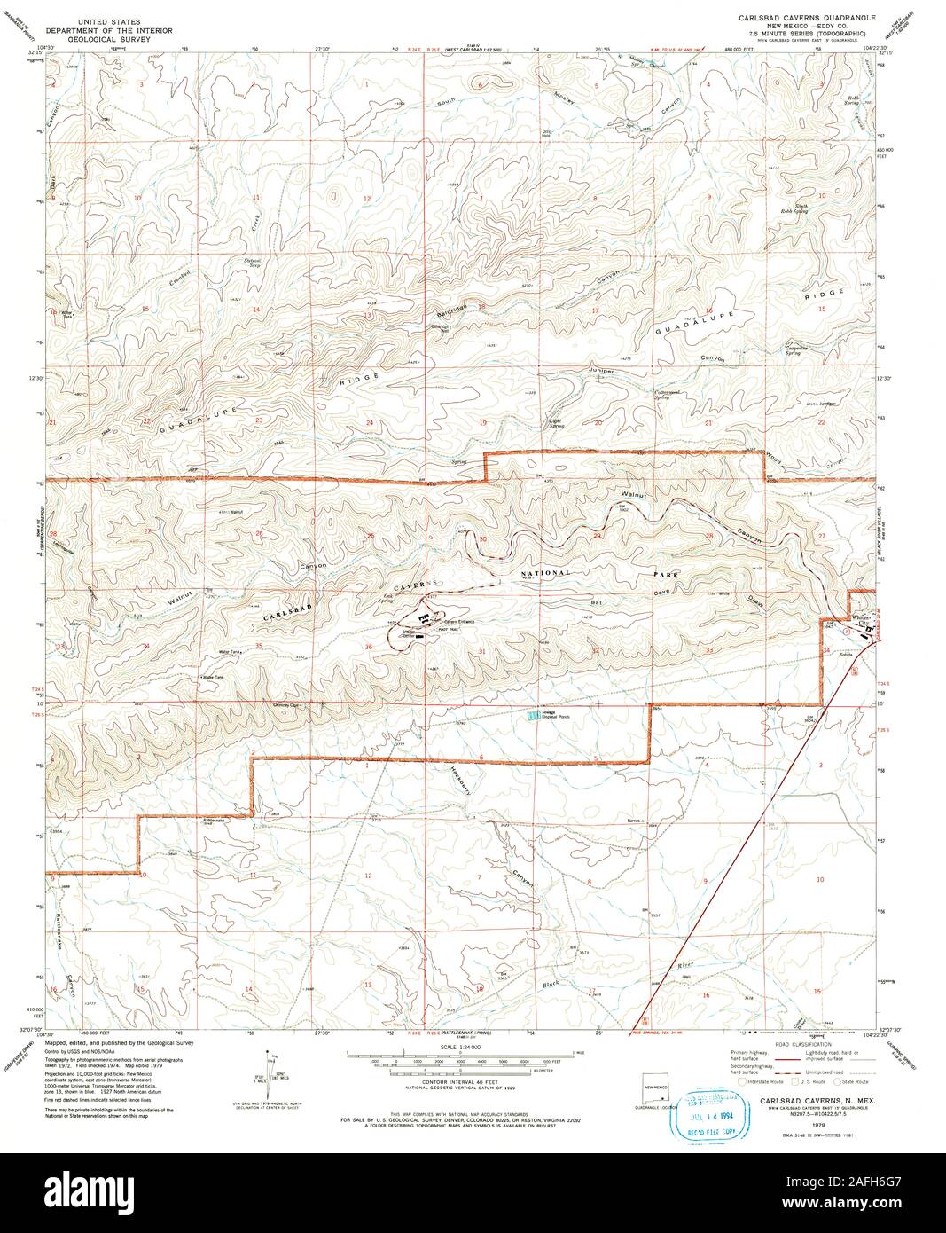 Map of carlsbad new mexico hi-res stock photography and images - Alamy