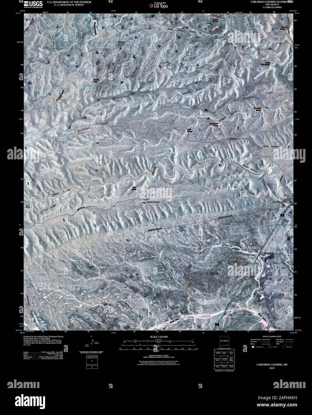 Map of carlsbad new mexico hi-res stock photography and images - Alamy