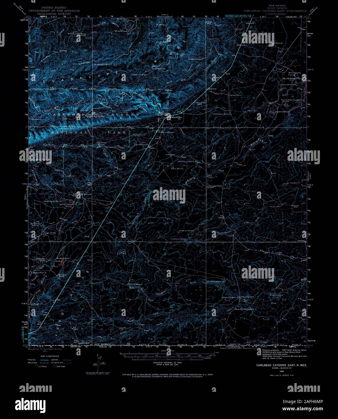 Map of carlsbad new mexico hi-res stock photography and images - Alamy