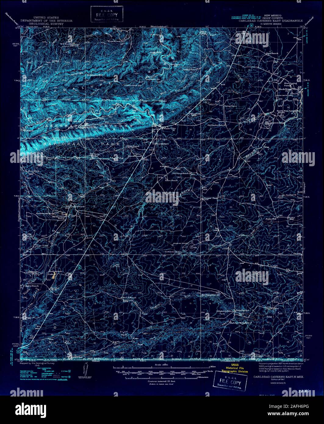 Map of carlsbad new mexico hi-res stock photography and images - Alamy