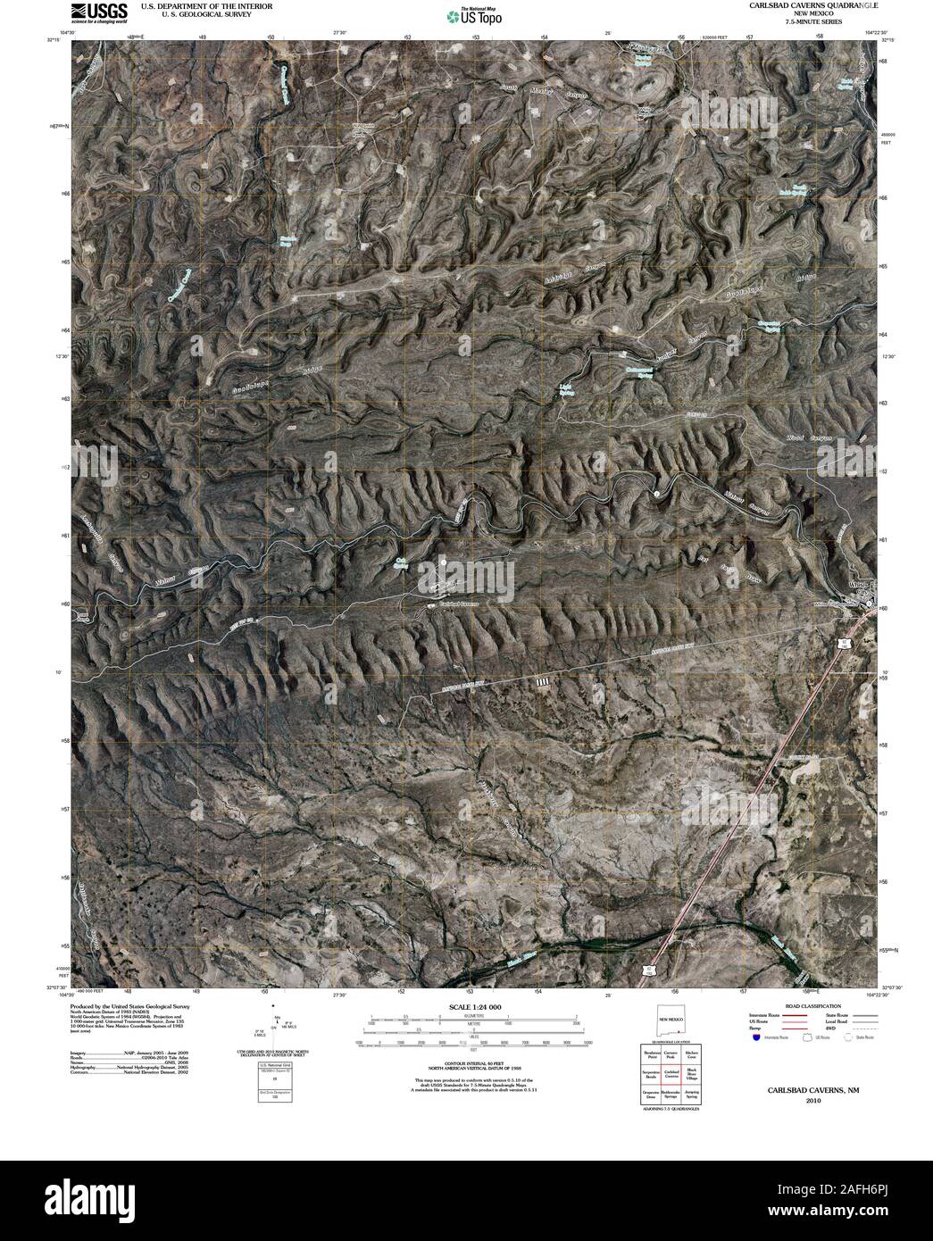 Map of carlsbad new mexico hi-res stock photography and images - Alamy