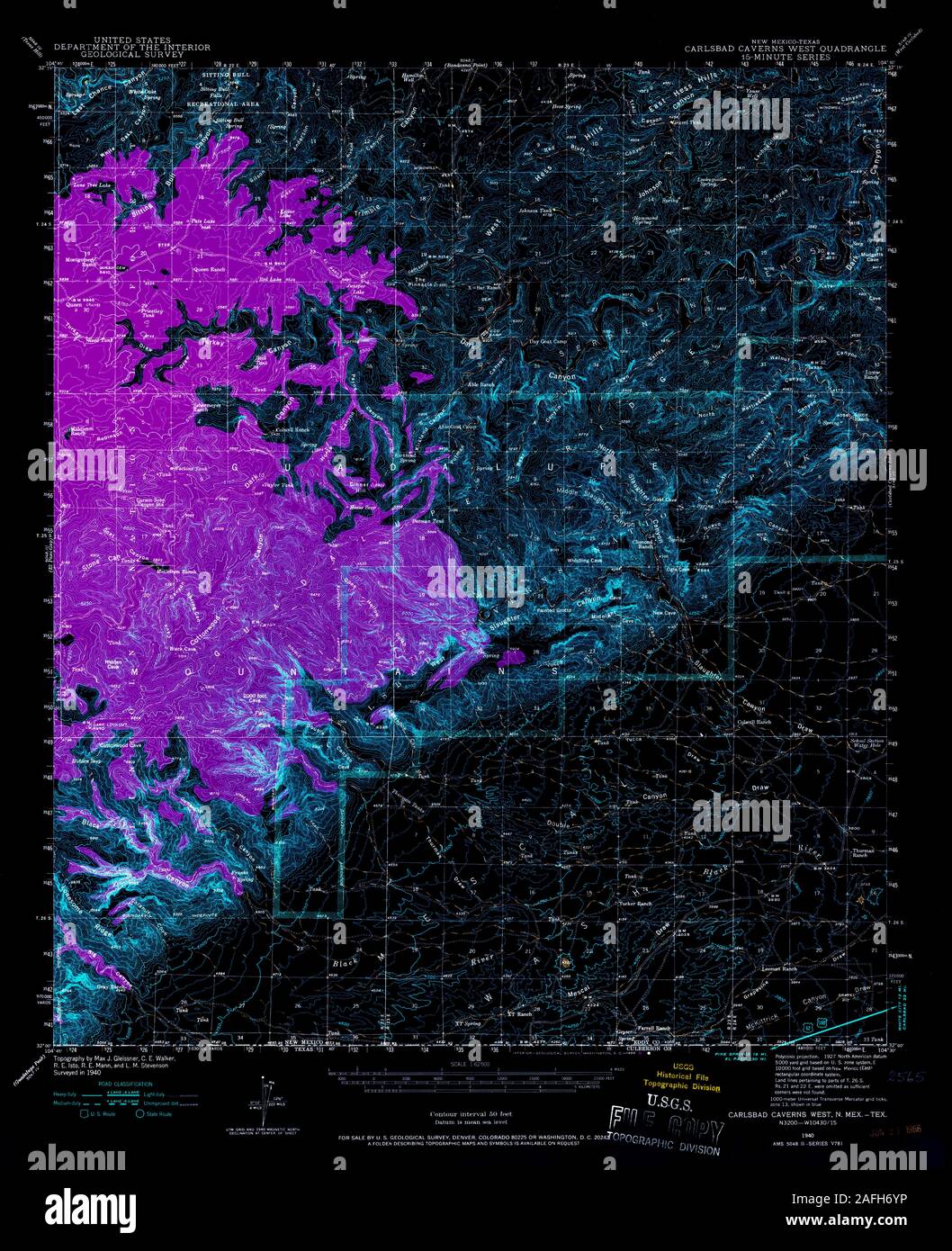 Map of carlsbad new mexico hi-res stock photography and images - Alamy