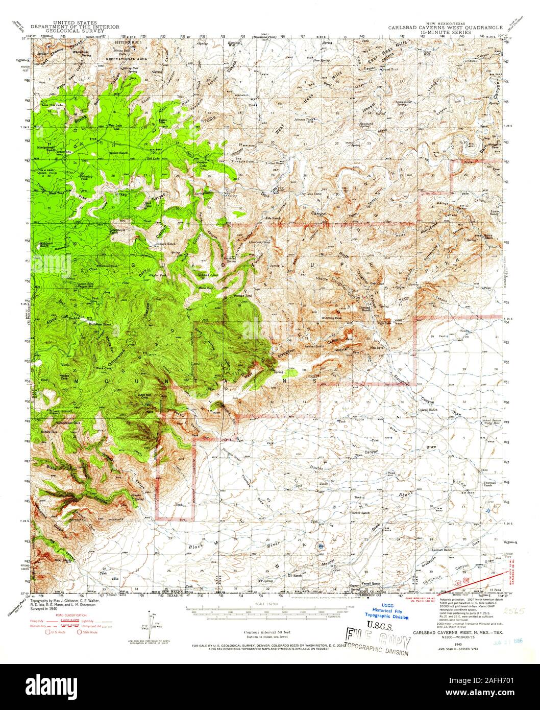 Map of carlsbad new mexico hi-res stock photography and images - Alamy