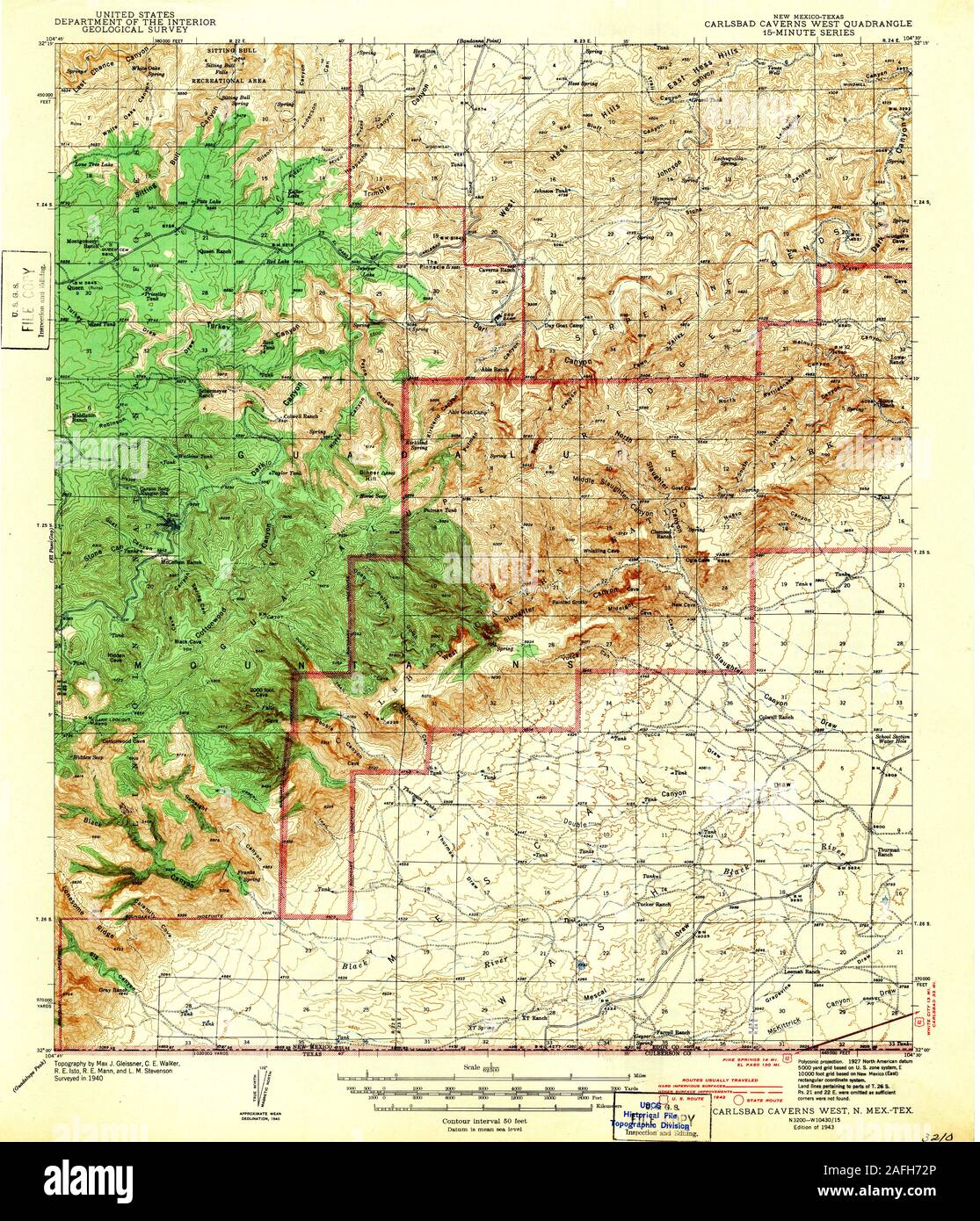 Map of carlsbad new mexico hi-res stock photography and images - Alamy