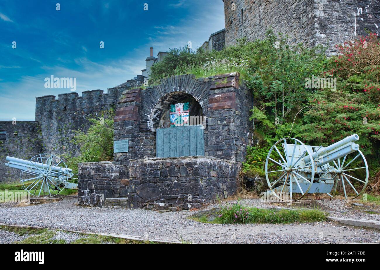 Bronze plaque bearing names of members of Clan MacRae killed in WW1 ...