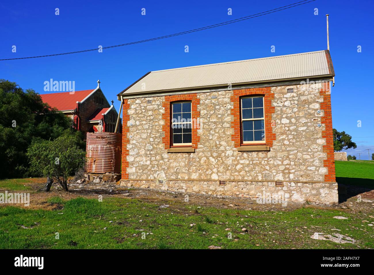 GREENOUGH, AUSTRALIA -9 JUL 2019- View of the Greenough Historical ...