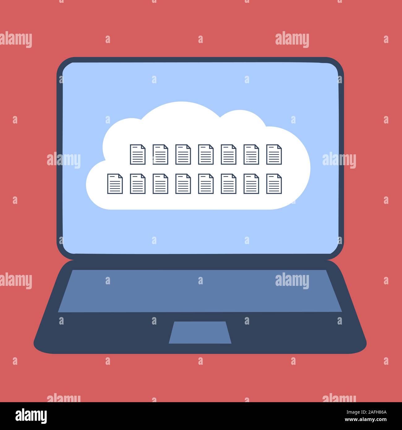 Cloud computing diagram device Stock Vector Images - Alamy