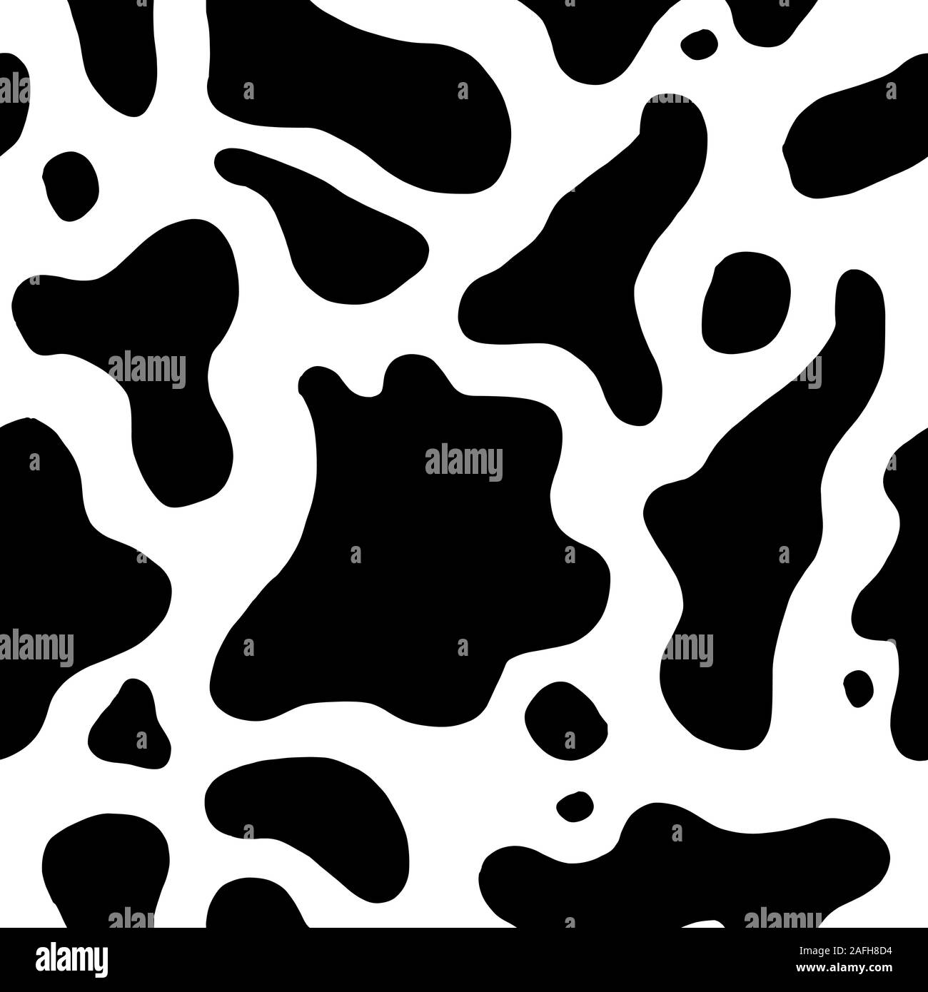 Cow hide pattern - animal texture. Seamless illustration Stock Vector Image & Art - Alamy