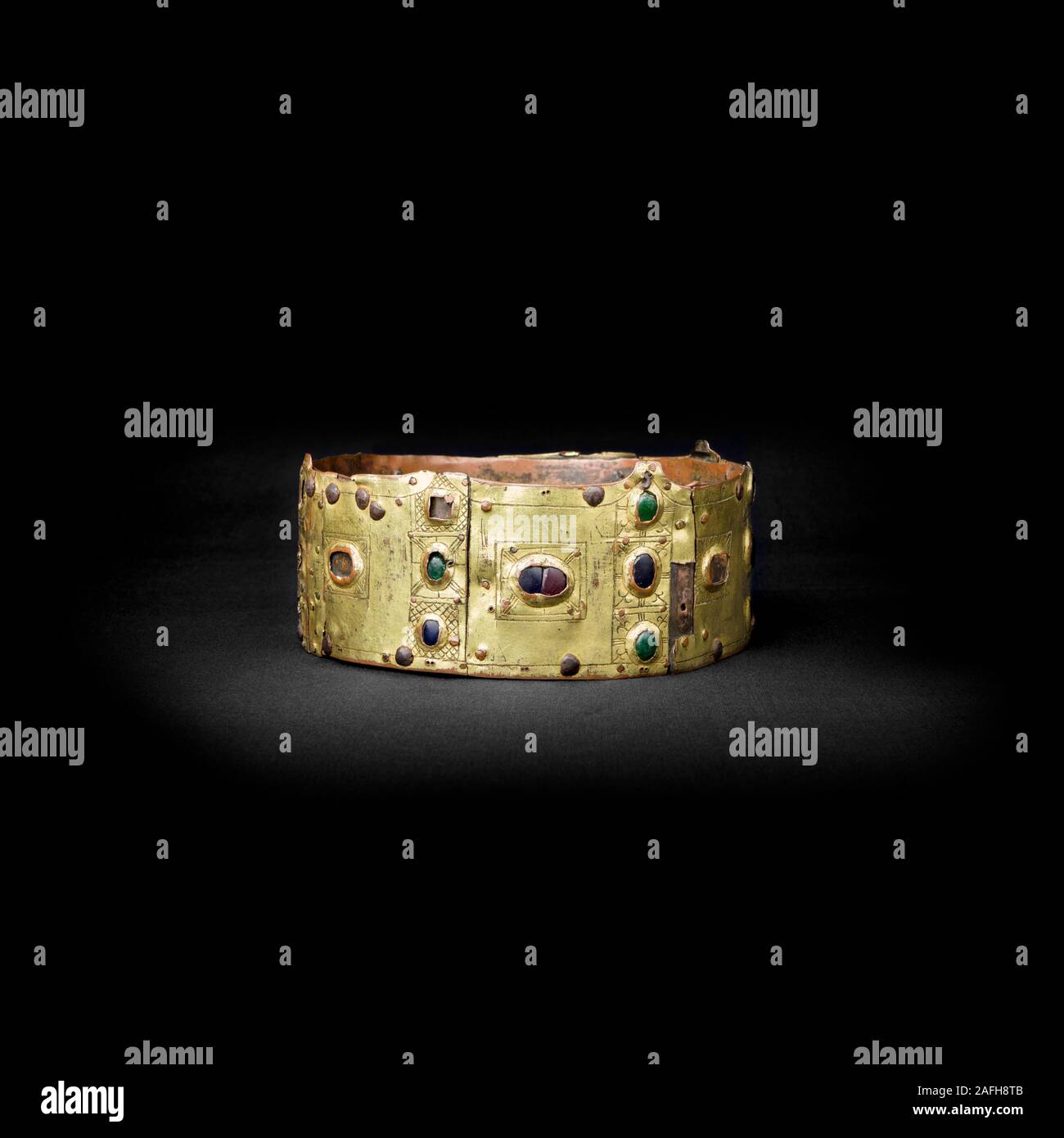 Gilded copper crown with glass stone accents, Sweden’s oldest royal ...