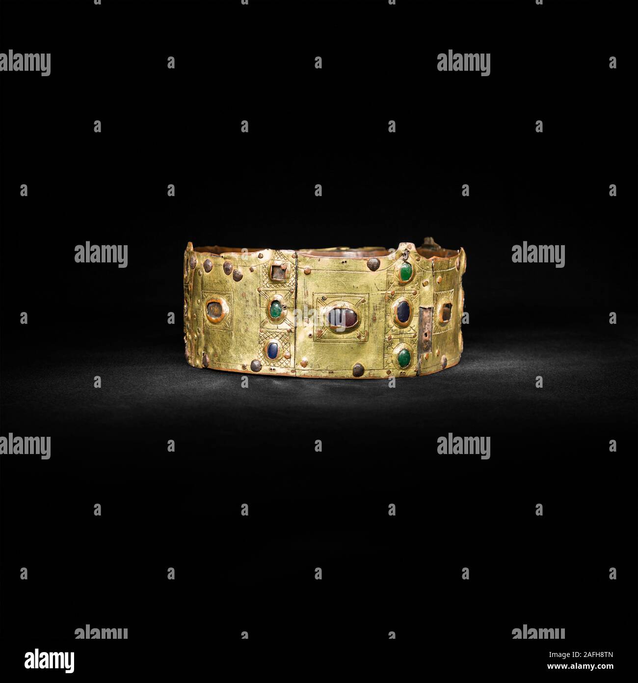 Gilded copper crown with glass stone accents, Sweden’s oldest royal ...