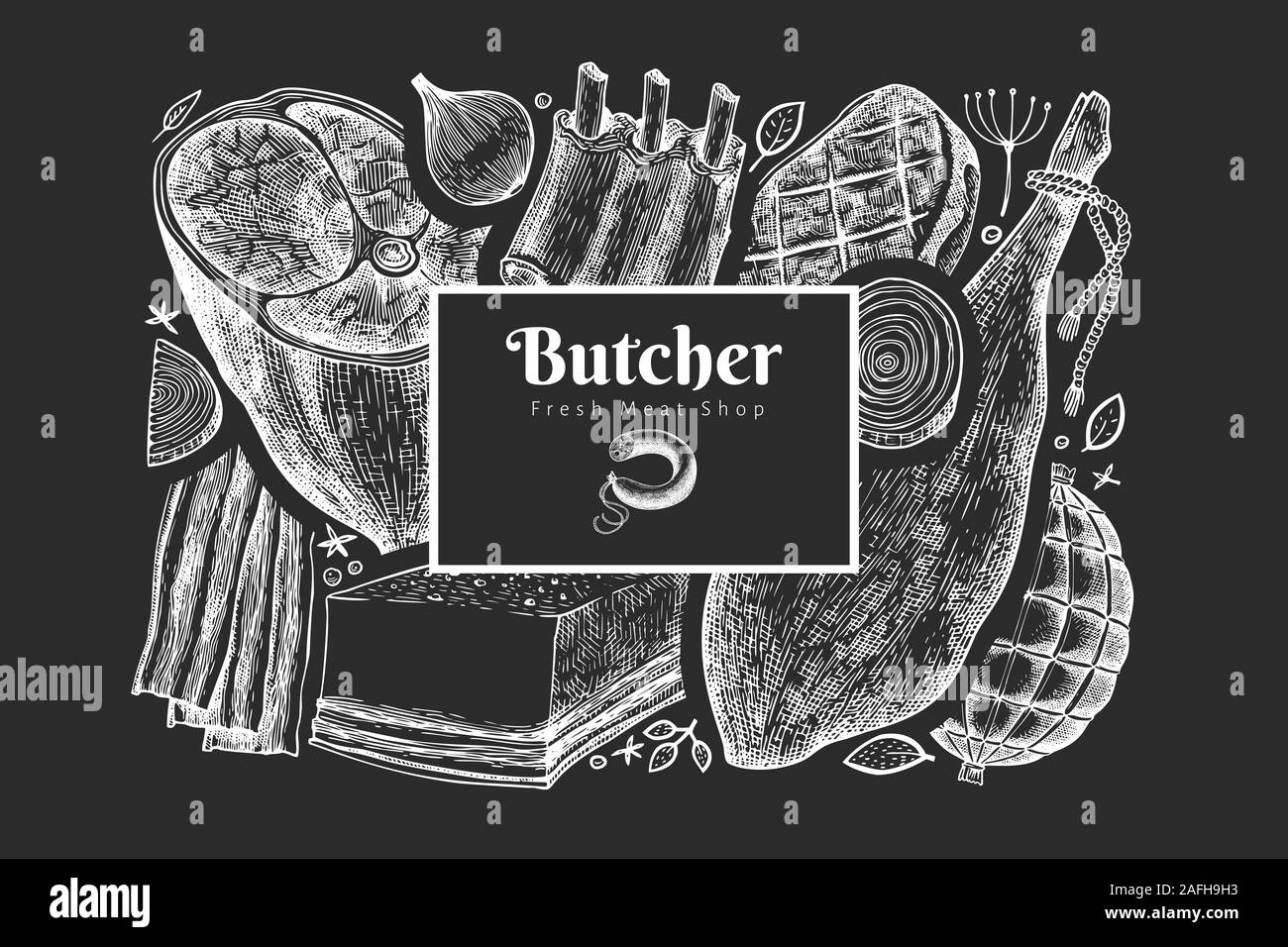 Spanish pork ribs Stock Vector Images - Alamy