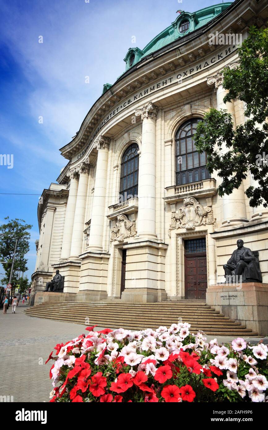 Sofia, Bulgaria - University of Sofia main building Stock Photo - Alamy