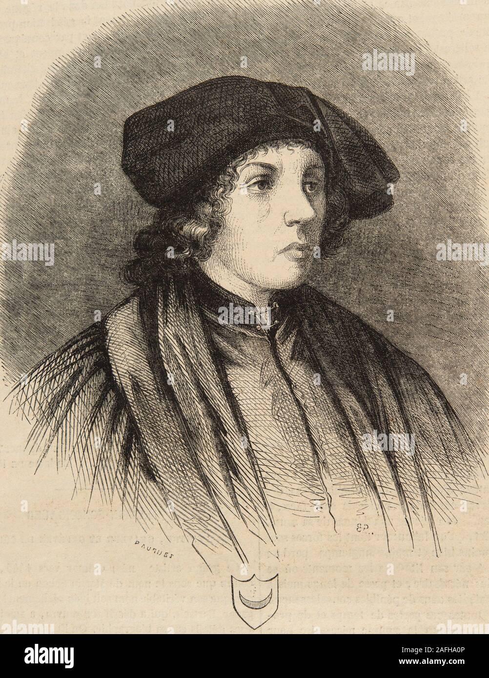 Portrait of Martin Schongauer 1445 - 1499 German painter and printmaker ...