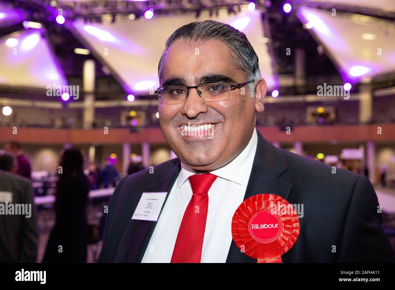 Pictured MP Tahir Ali after winning the Hall Green Birmingham seat at ...