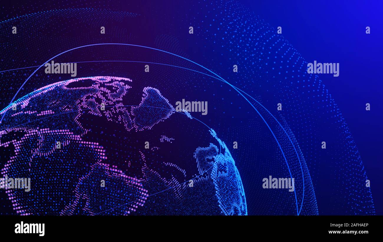 World map point. Global network connection. 3d illustration Stock Photo ...