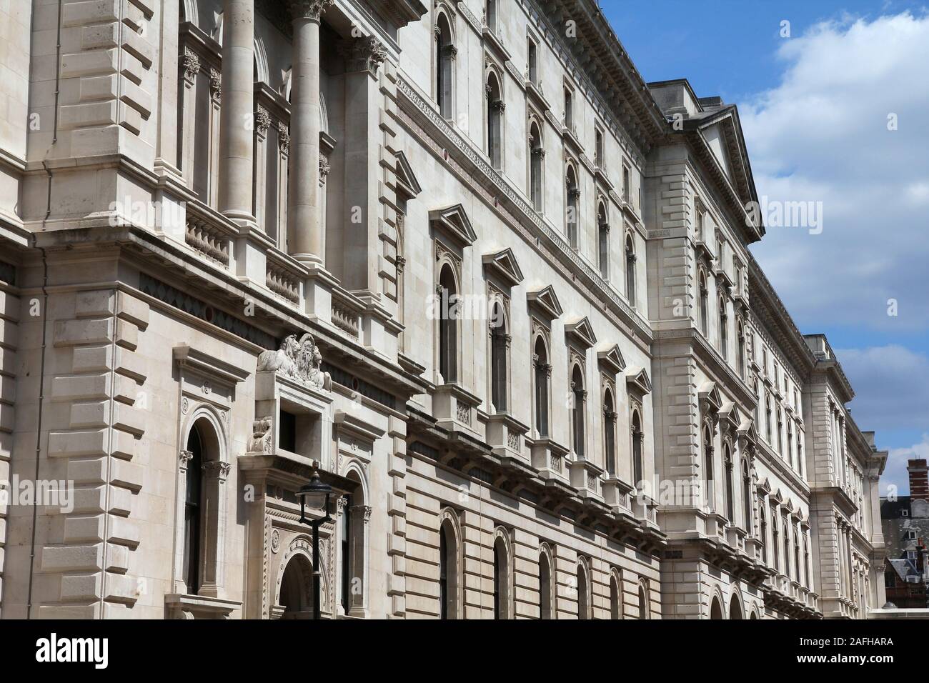 London, England - The Exchequer, also known as Her Majesty's Treasury ...