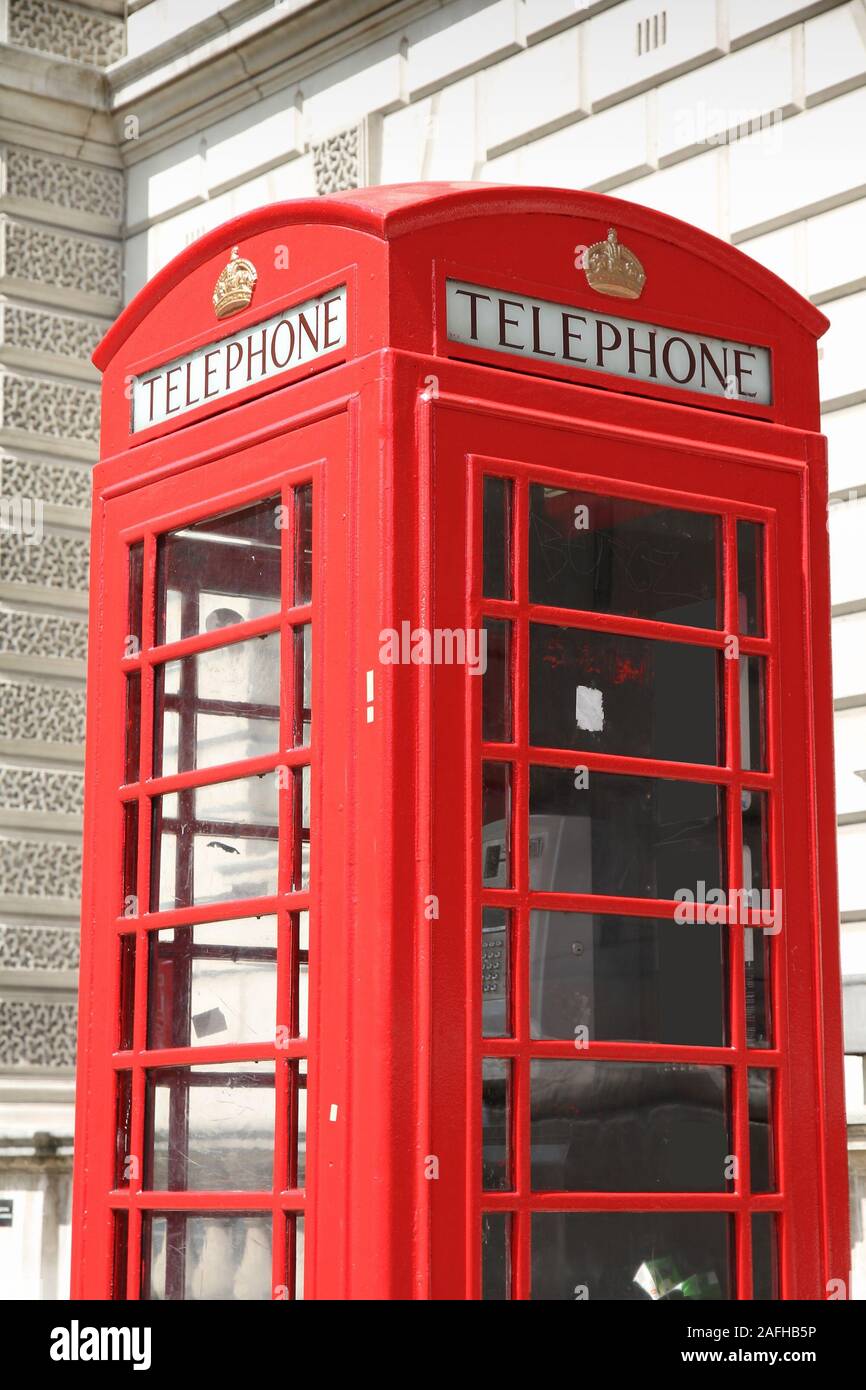 London red telephone booth - symbol of United Kingdom Stock Photo - Alamy