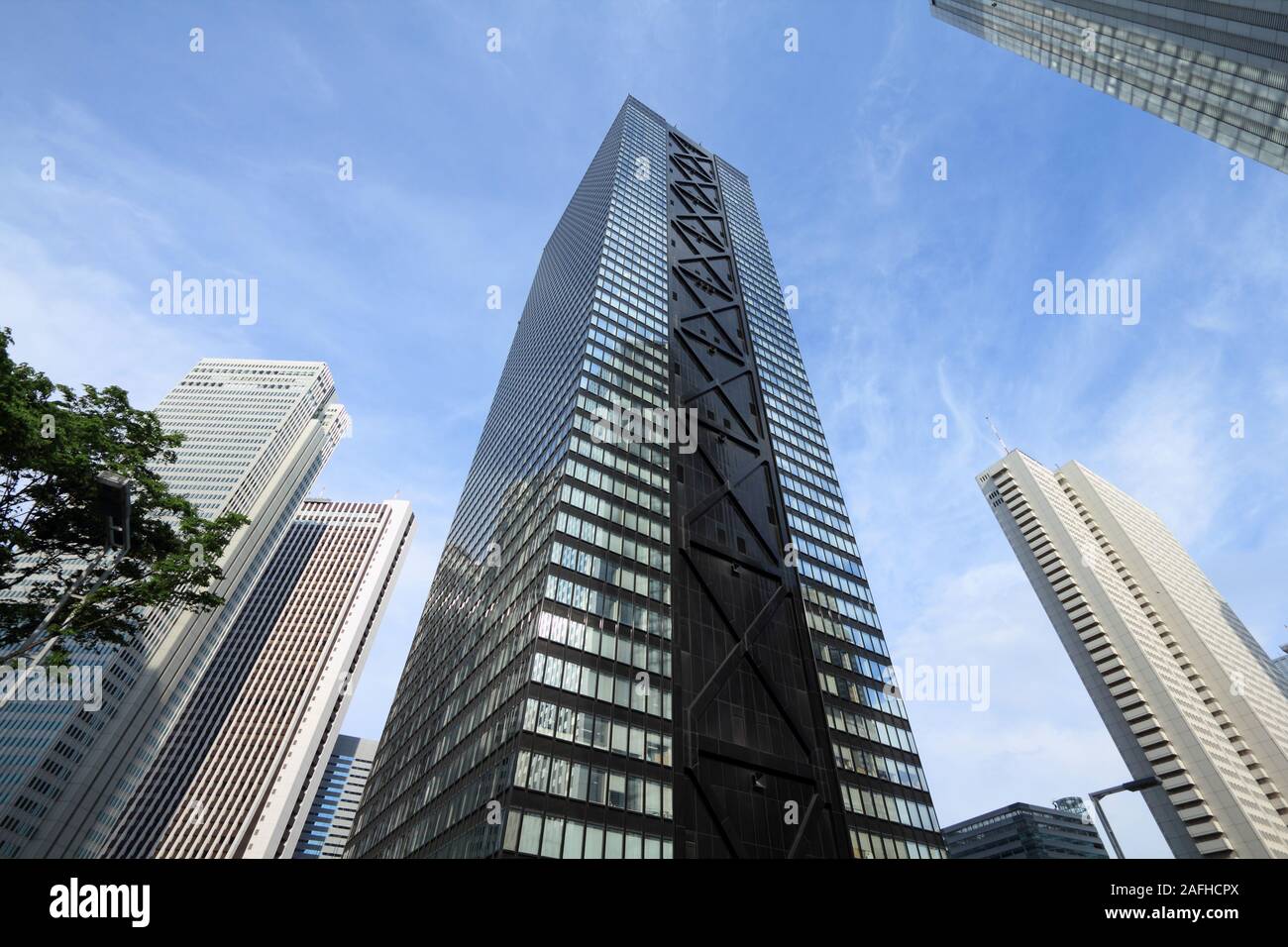 TOKYO, JAPAN - MAY 11, 2012: Shinjuku Mitsui building in Tokyo. The 225 ...