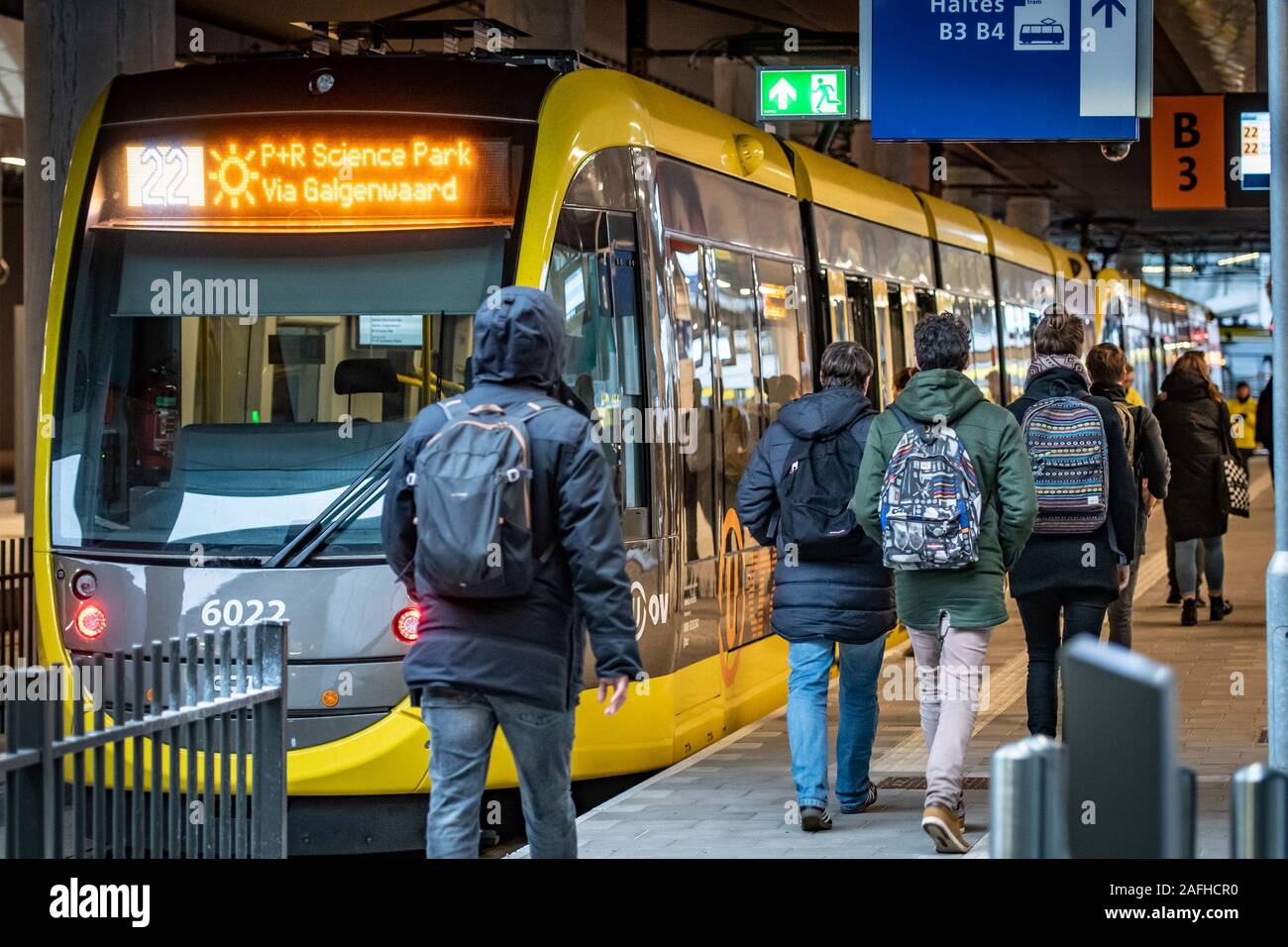 Netherlands. 16th Dec, 2019. UTRECHT, 16-12-2019, New tramline, de ...