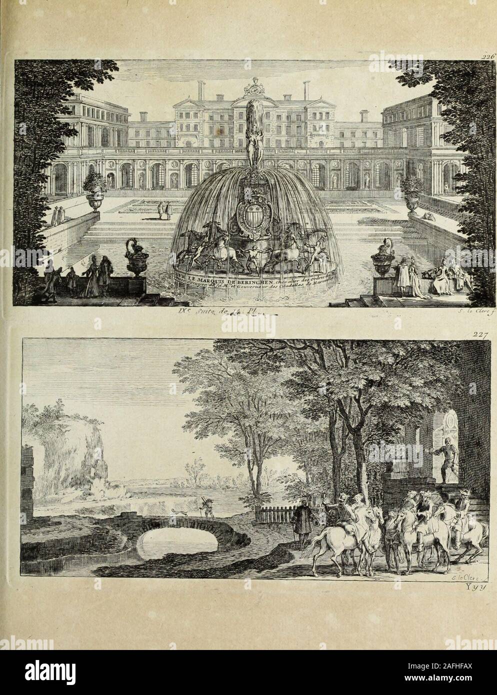 . Œuvres choisies de Sébastien Le Clerc, chevalier romain, dessinateur ...