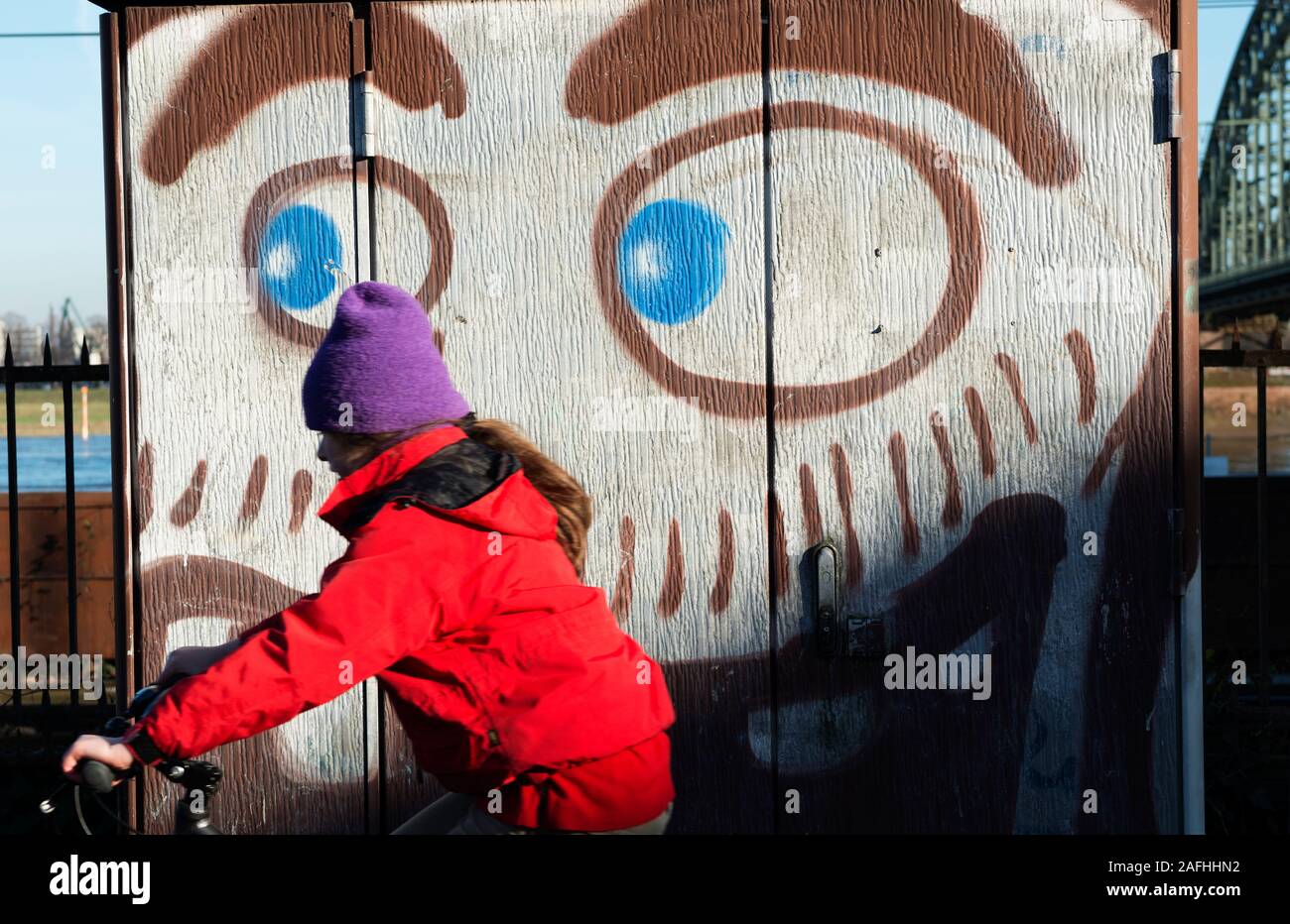 Street graffiti Cologne Germany Stock Photo - Alamy