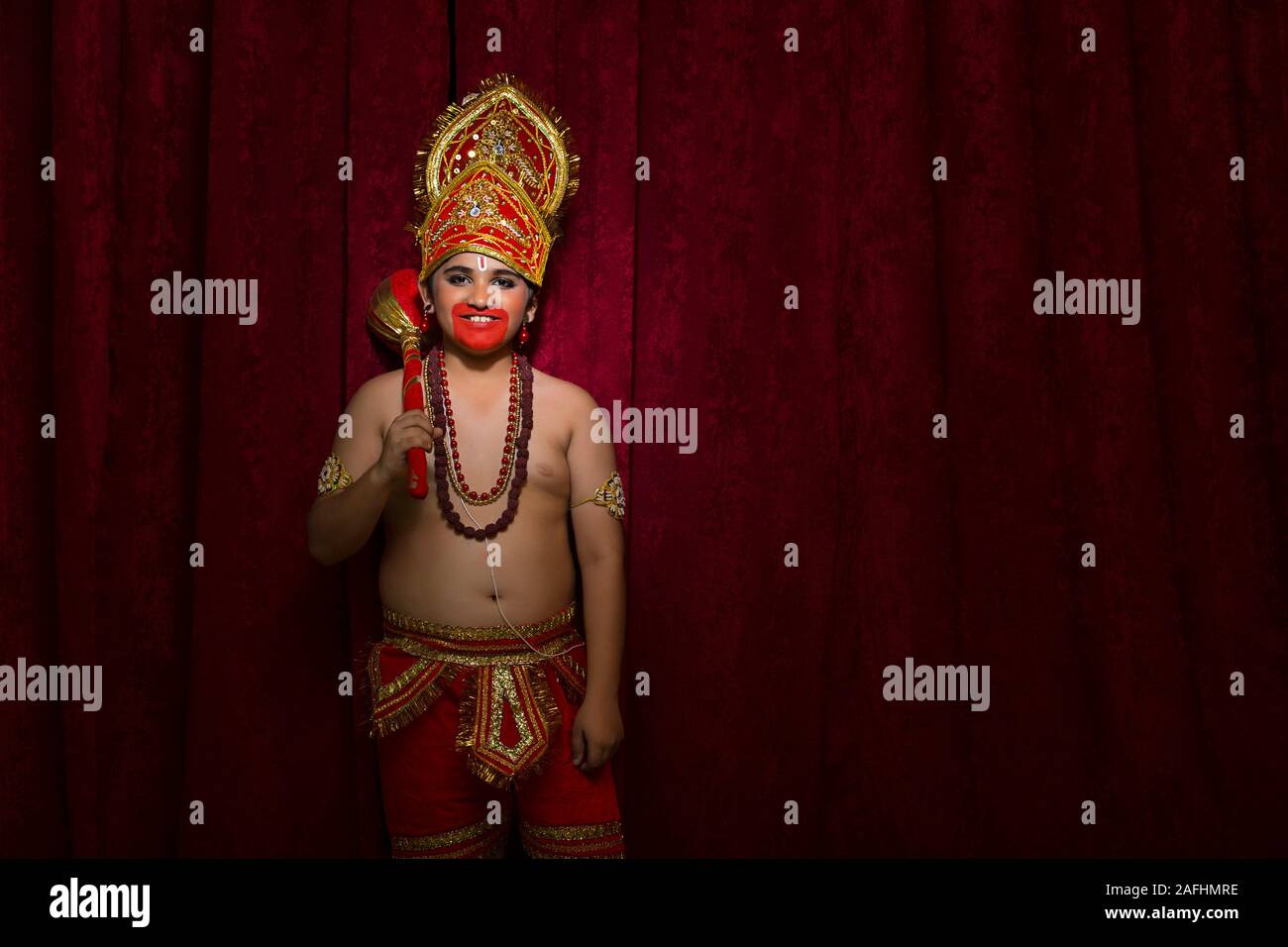 lord hanuman standing on stage Stock Photo - Alamy