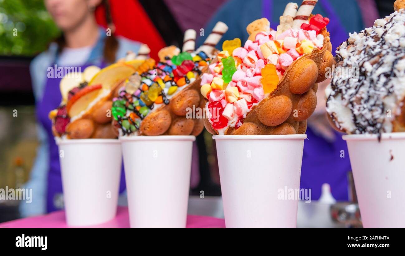 Cream waffle paper hi-res stock photography and images - Alamy