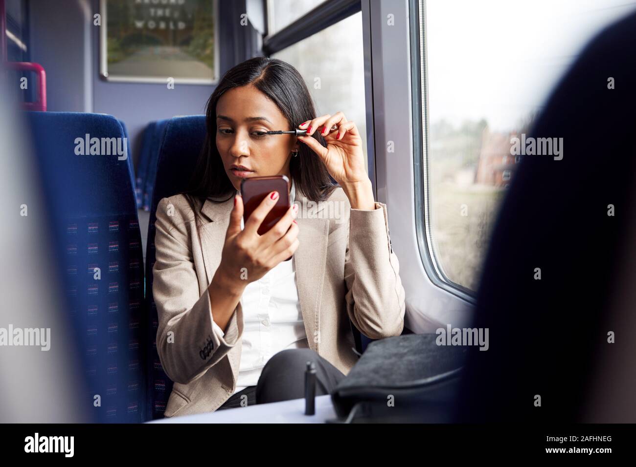 People sitting on train hi-res stock photography and images - Alamy