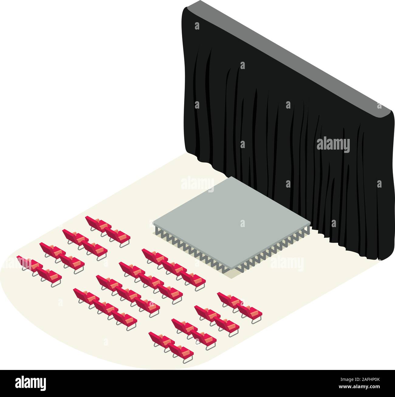 Concert arena icon. Isometric of concert arena vector icon for web ...