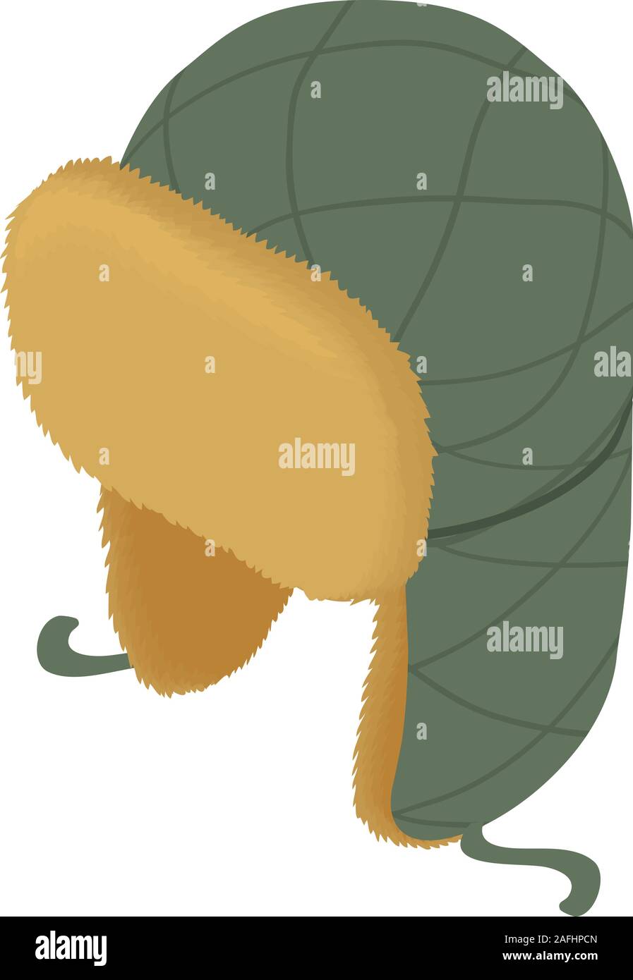 Headwear flaps icon. Isometric of headwear flaps vector icon for web ...