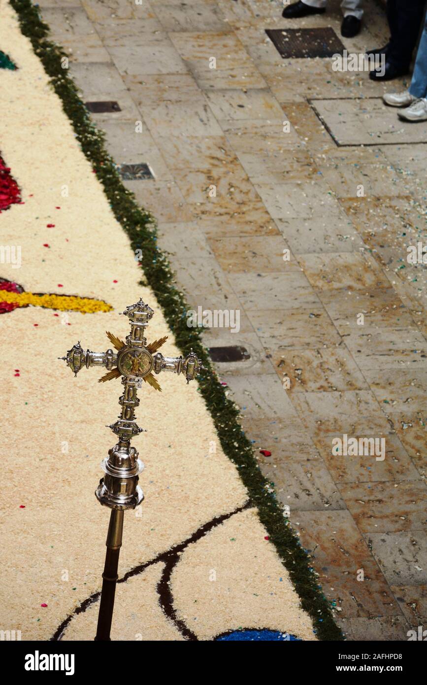 the saint Cross in the street Stock Photo - Alamy