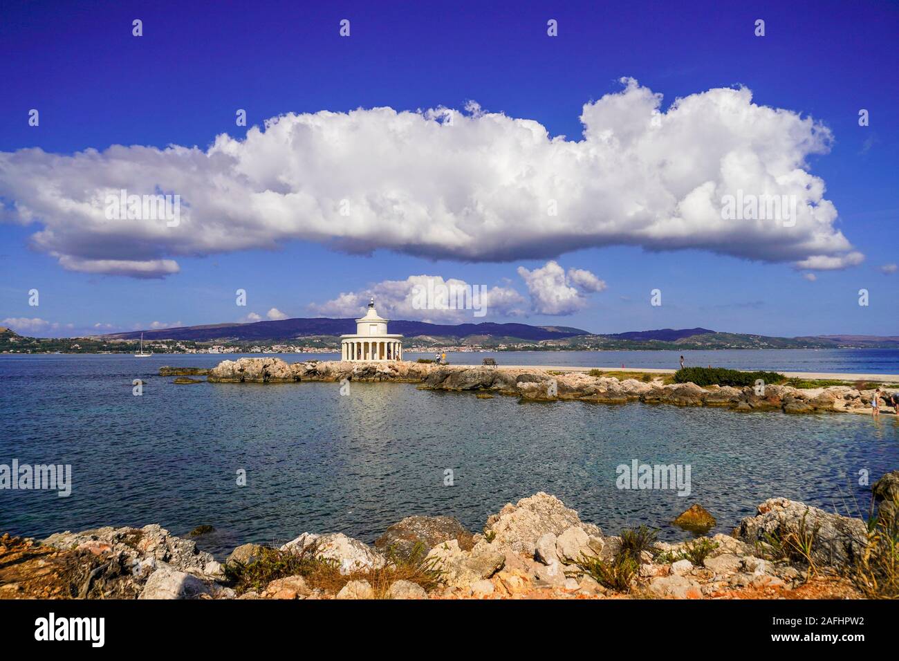 Lighthouse of Saint Theodoroi (St Theodore), Fanari Beach, Argostoli ...