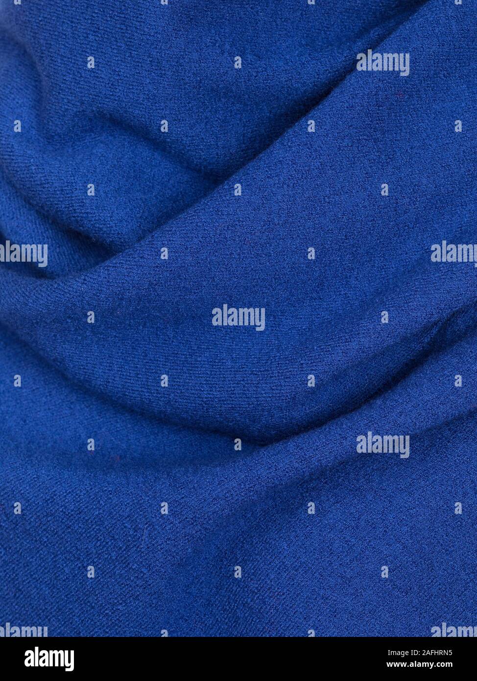 Knitted fabric blue wool cozy texture Stock Photo - Alamy