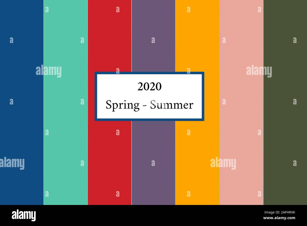 Palette fashion colors guide of the year 2020. Colors Palette Stock ...