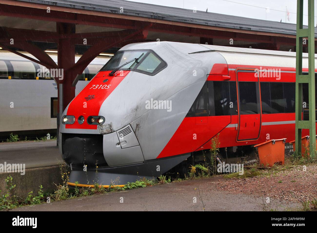 GOTHENBURG, SWEDEN - AUGUST 27, 2018: NSB train (currently under Vy ...