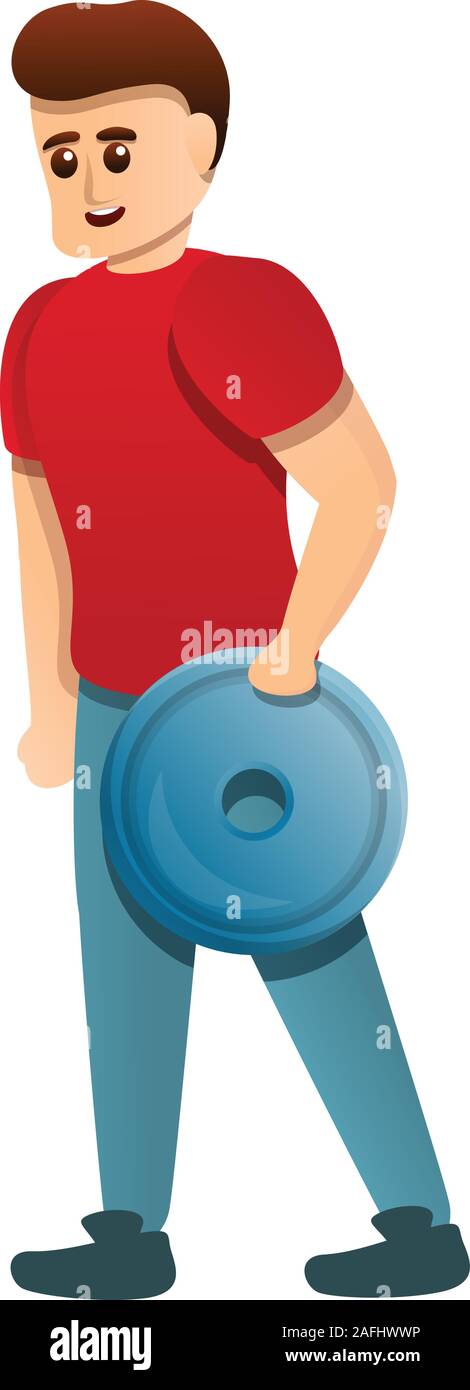 Gym coach icon. Cartoon of gym coach vector icon for web design ...