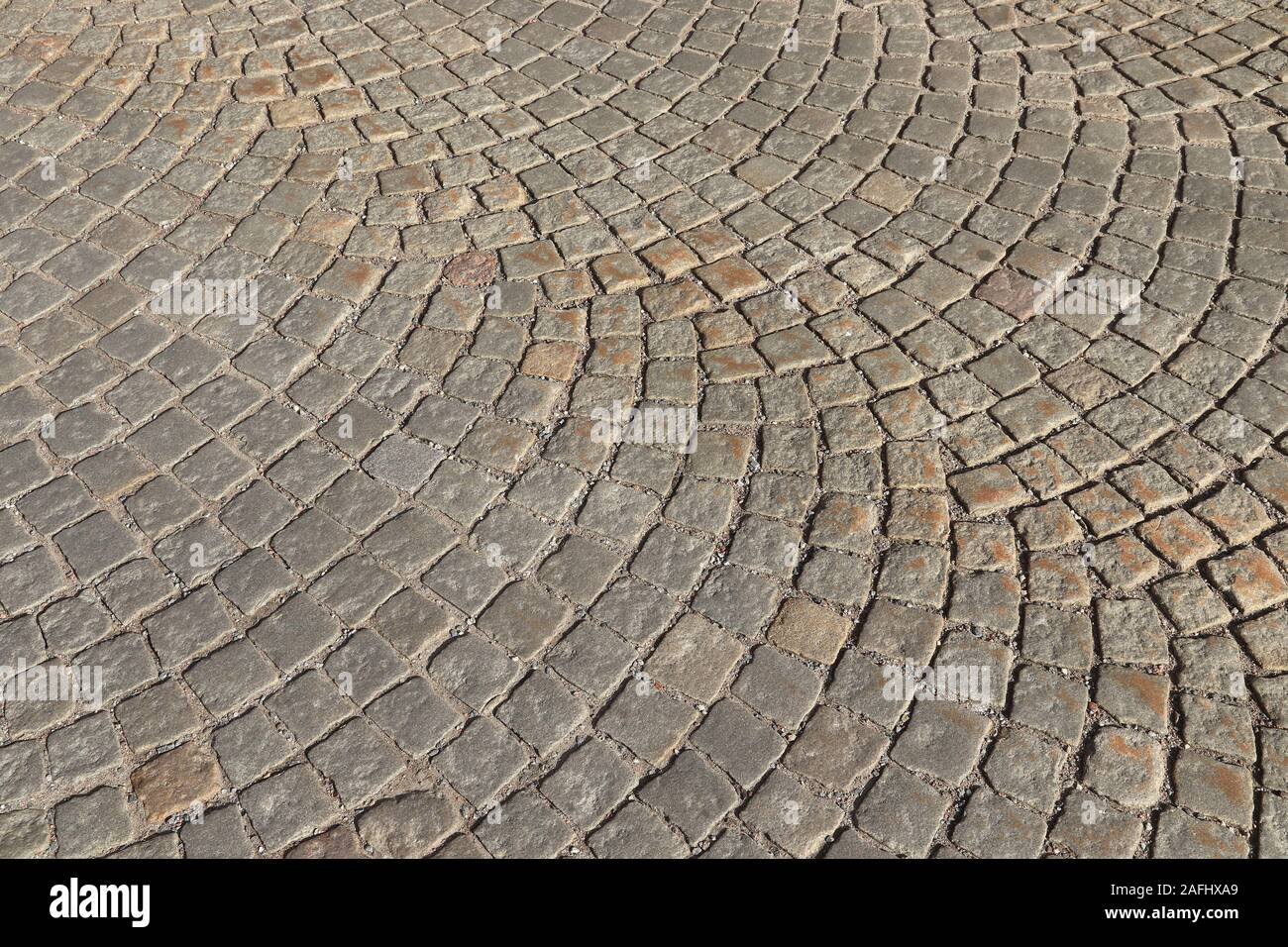 Stone paving background - granite cobblestone pattern in Stockholm ...