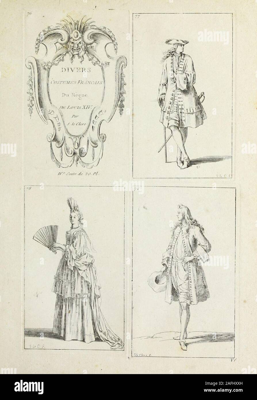 . Œuvres choisies de Sébastien Le Clerc, chevalier romain, dessinateur ...