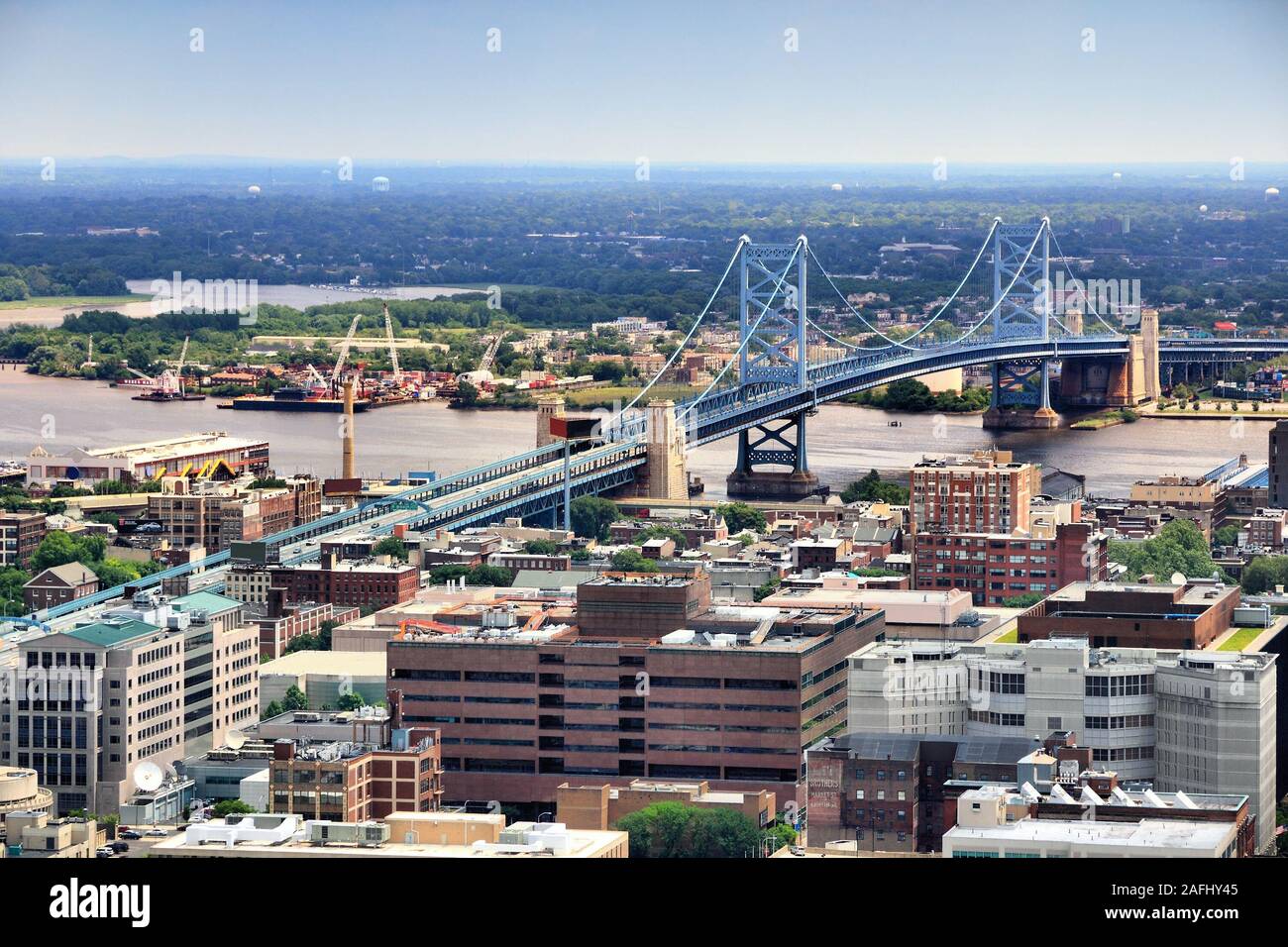 Benjamin Franklin Bridge in Philadelphia, United States Stock Photo - Alamy